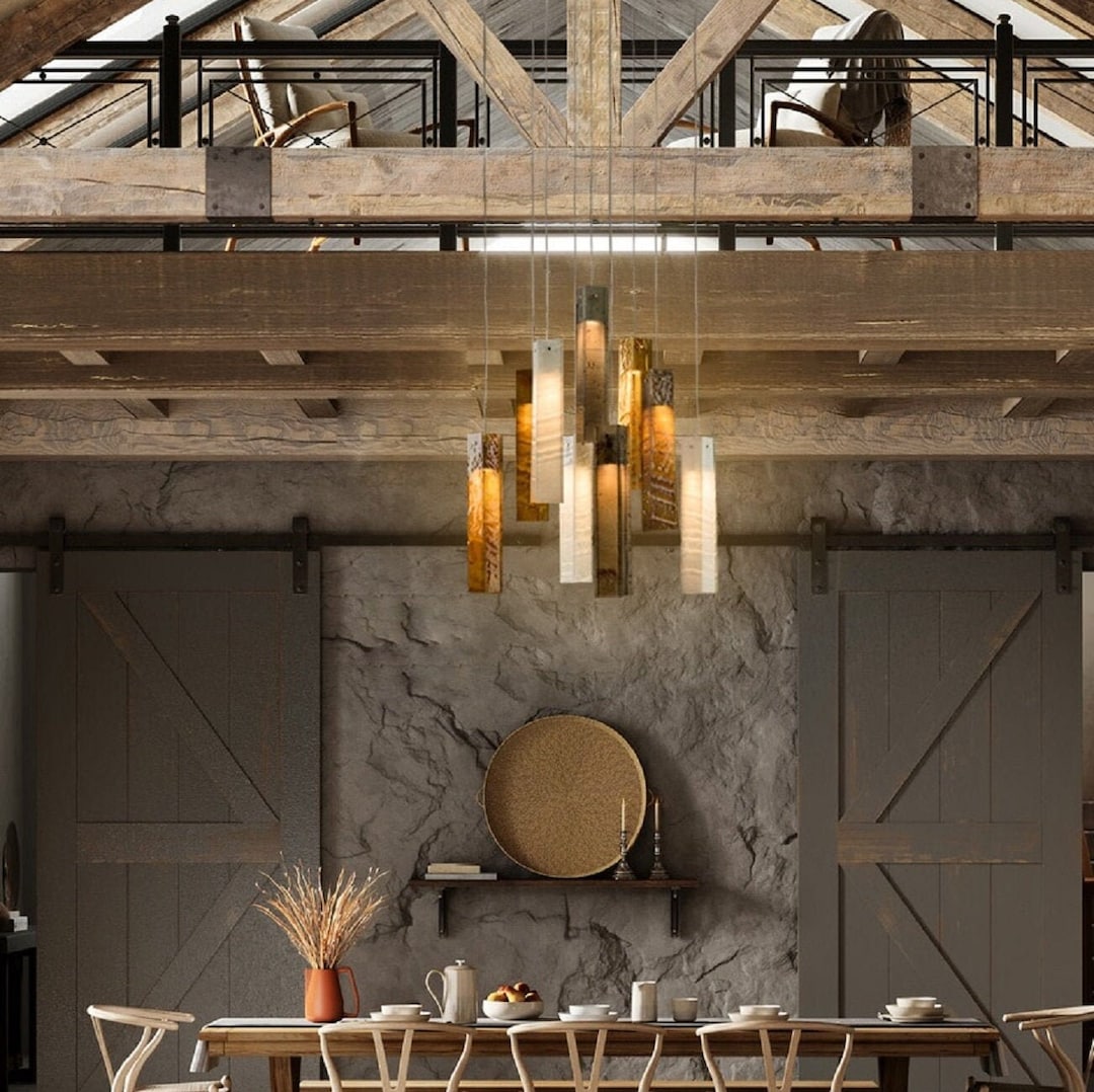 Rustic Chandelier for Home Décor. Farmhouse Lighting Chandelier. Earth ...