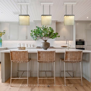 Kitchen Island Lighting. Large Glass Pendant Light for Kitchen - Etsy