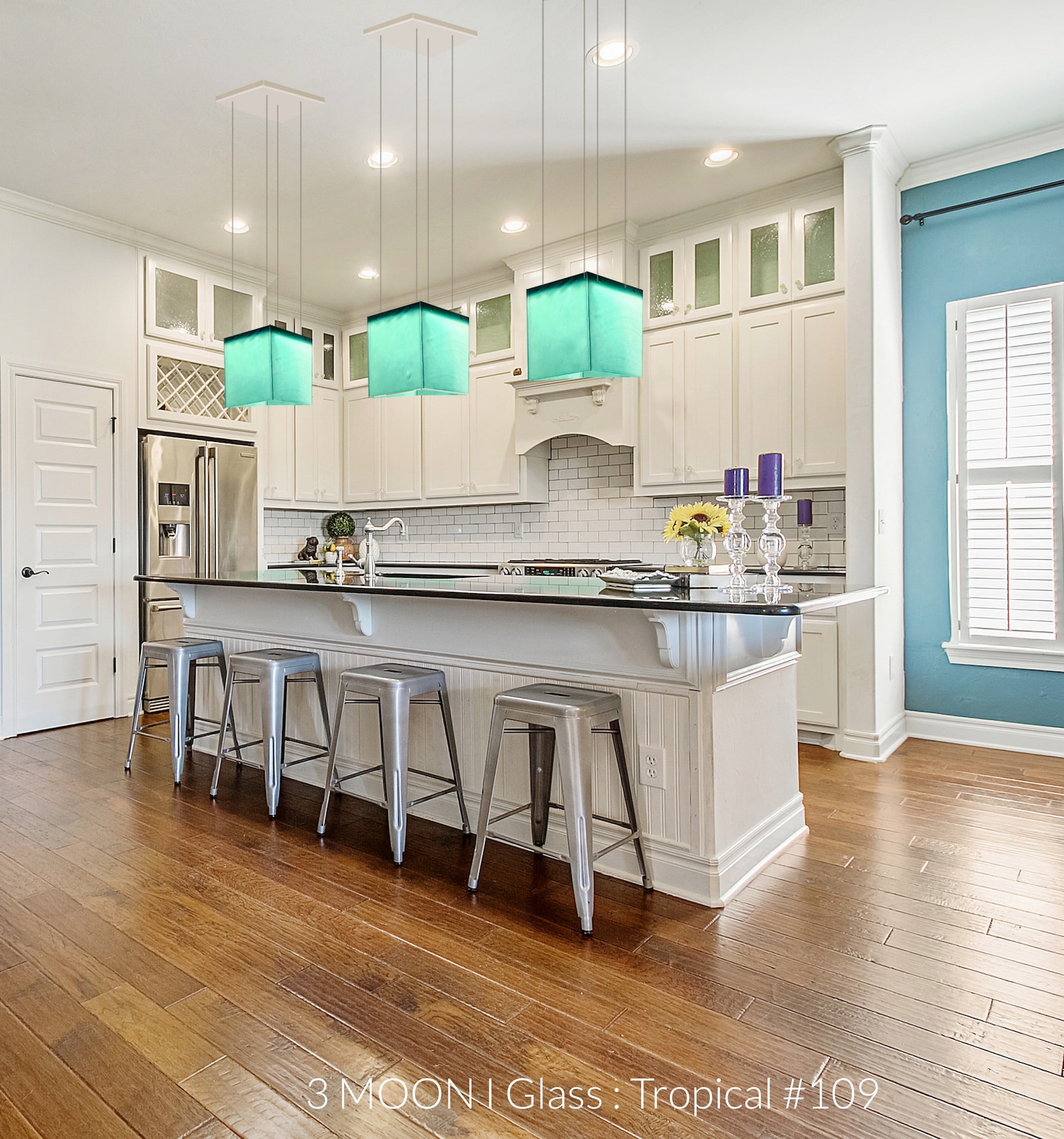 Kitchen Island Lighting. Large Glass Pendant Light for Kitchen - Etsy