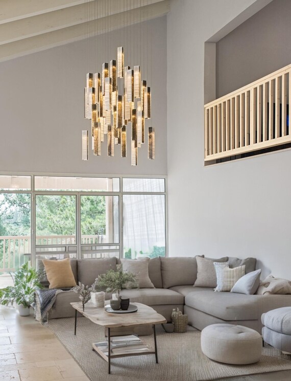 Great Room Lighting High Ceiling Light I Custom Room Lighting I Great