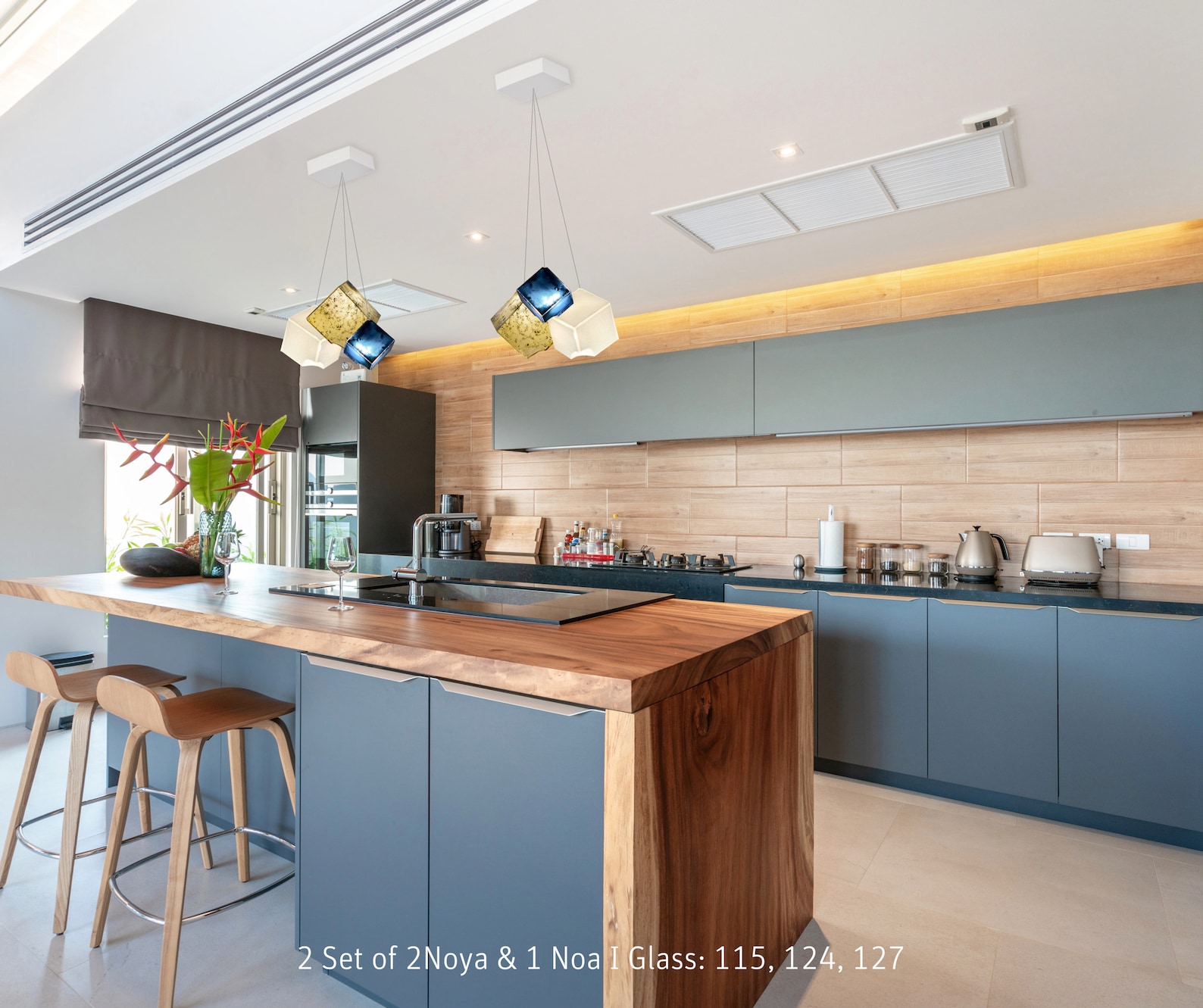 Art Deco Lamp for Kitchen Light Fixture. Stained Glass Pendant Light ...