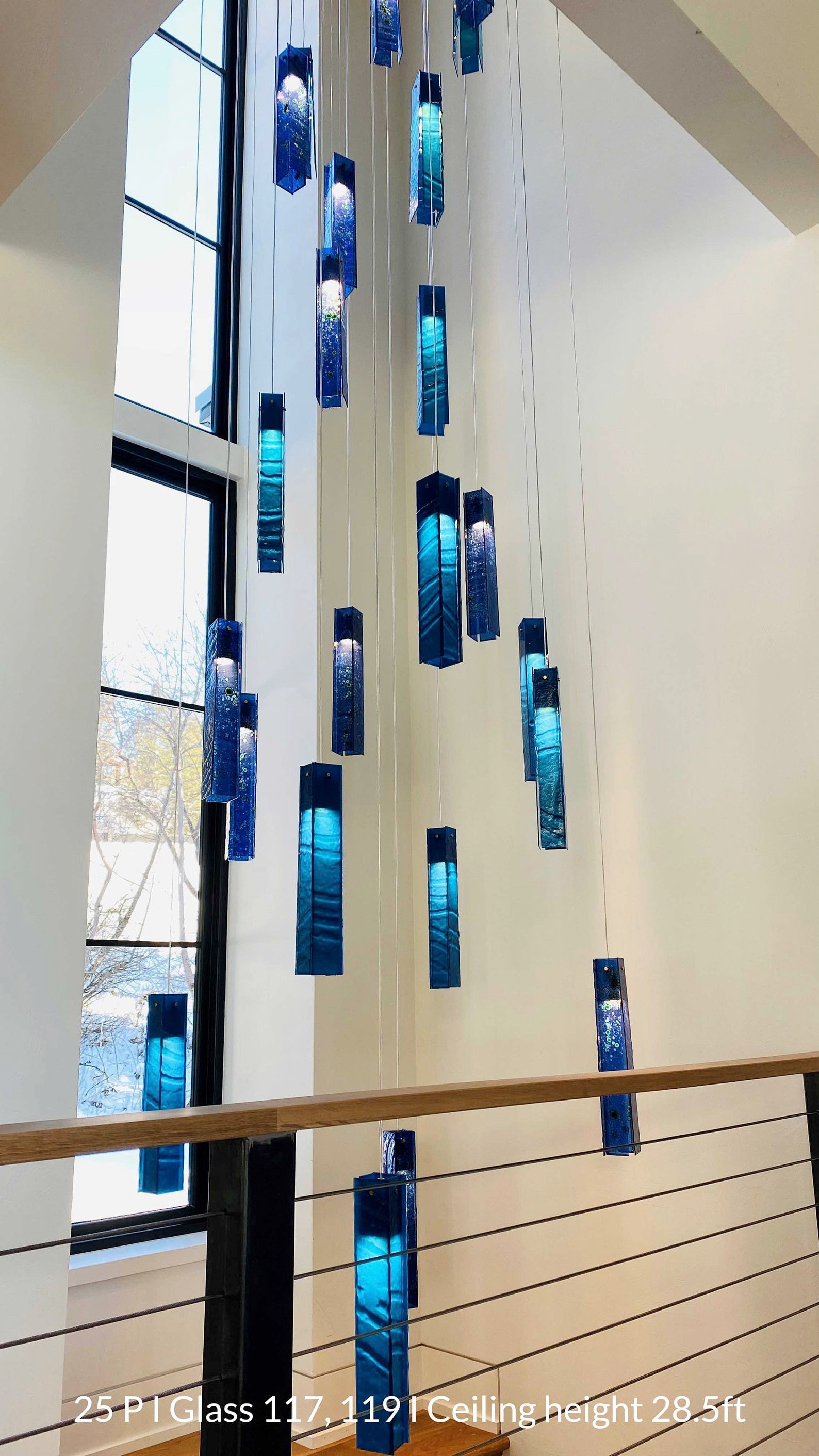 Rustic Home Décor Stairway Lighting. Cascading Light for Home - Etsy