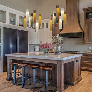 Kitchen Island Lighting. Blue Pendant Light for Kitchen Décor. - Etsy