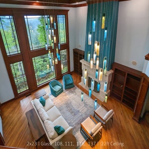 Sea Glass Chandeliers Lighting for Ocean-inspired Décor. Blown Glass ...