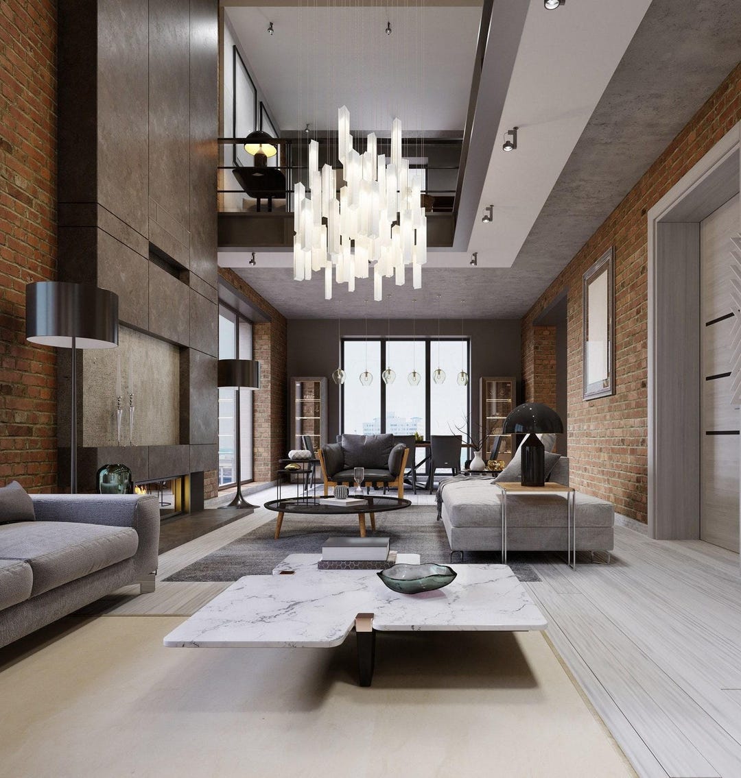 Large Chandelier for High Ceiling Spaces. Extra Large Living Room ...