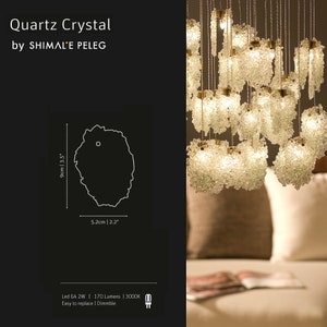 Hand Blown Glass Chandelier: Snowflakes Pendant Light, Custom Lighting ...