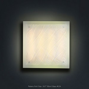 Art Glass Lighting; Flush Mount Lighting for Foyer Entrance Hallway ...