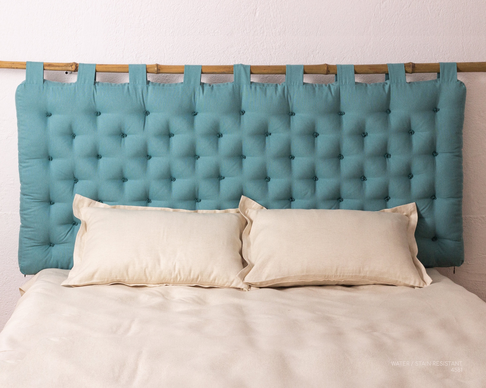 Custom Organic Cotton Headboard Cushion | Tufted | Customizable - Size ...