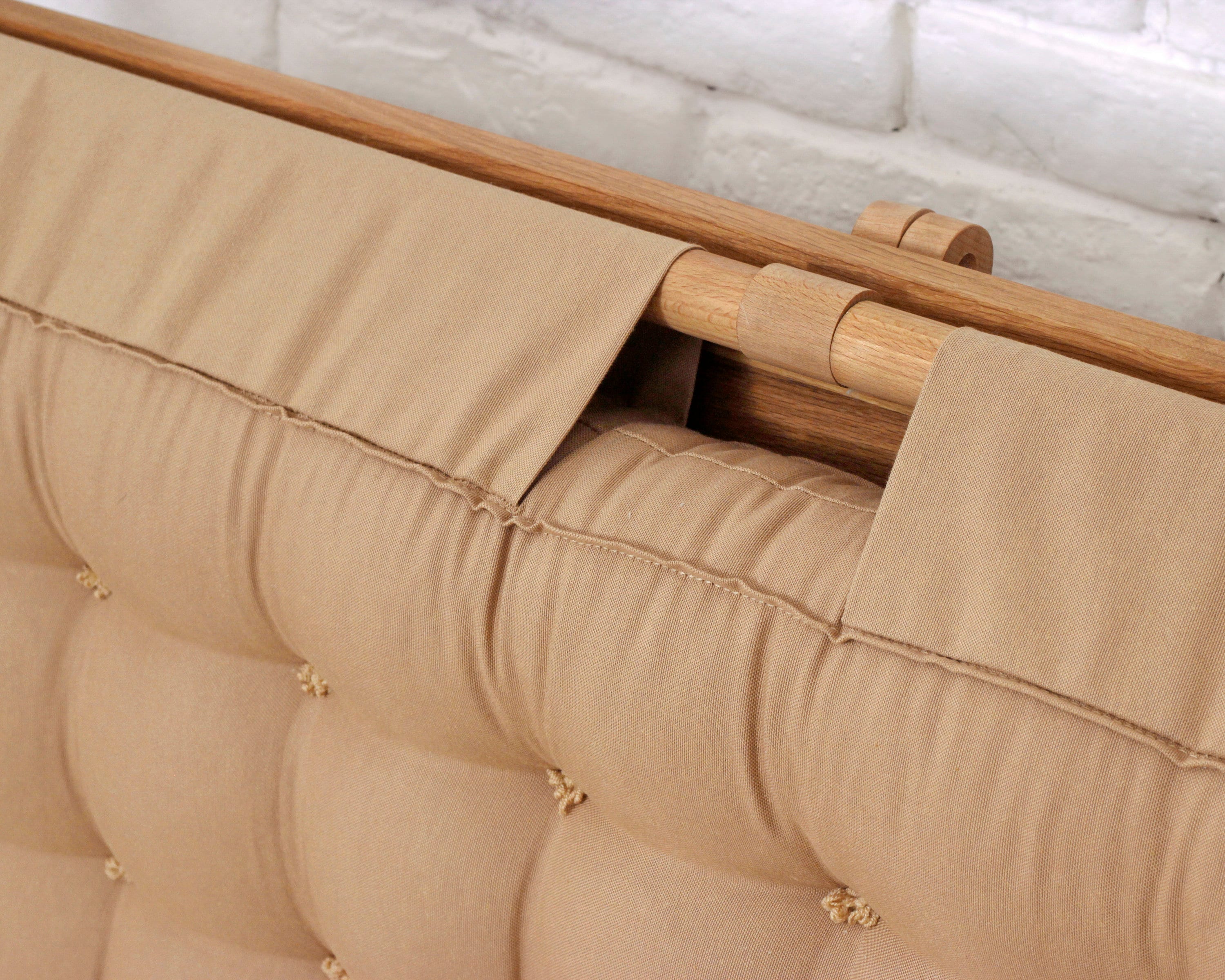 Custom Organic Cotton Headboard Cushion Tufted - Etsy