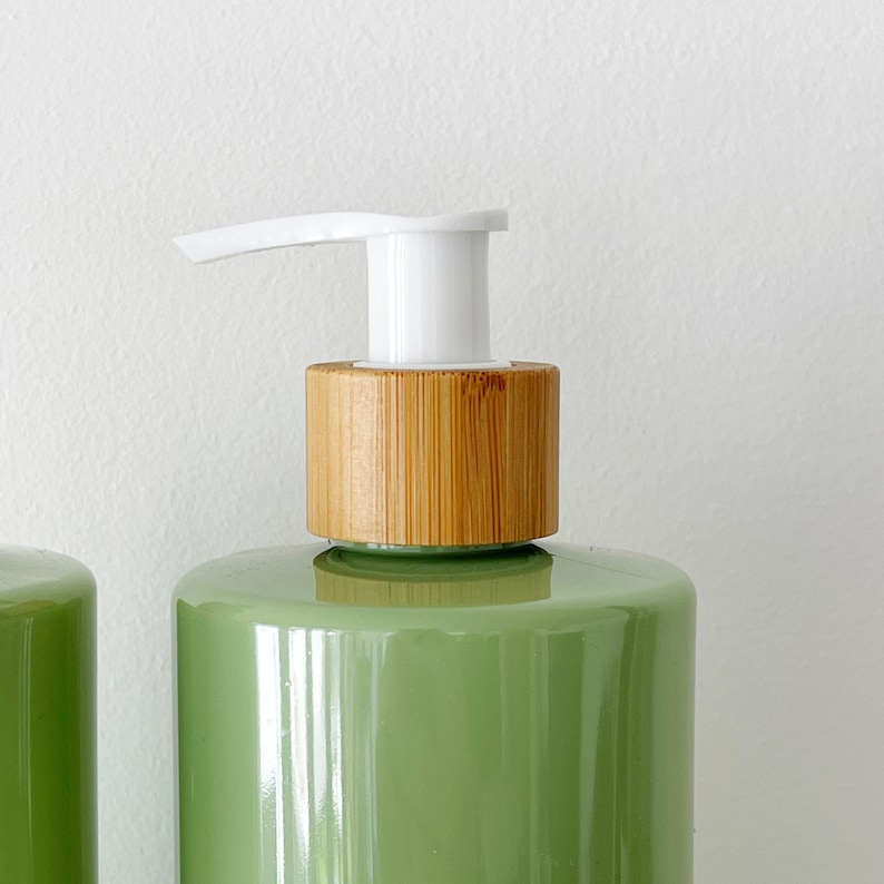 Refillable Sage Green Plastic Bottle With Personalised White Waterproof ...