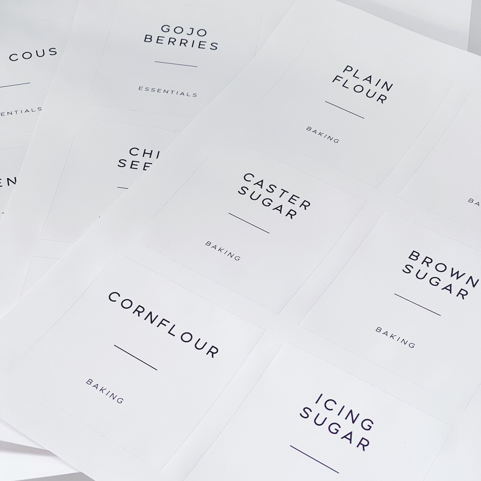 8cm X 8cm Square White Minimalist Custom Labels Waterproof | Etsy UK