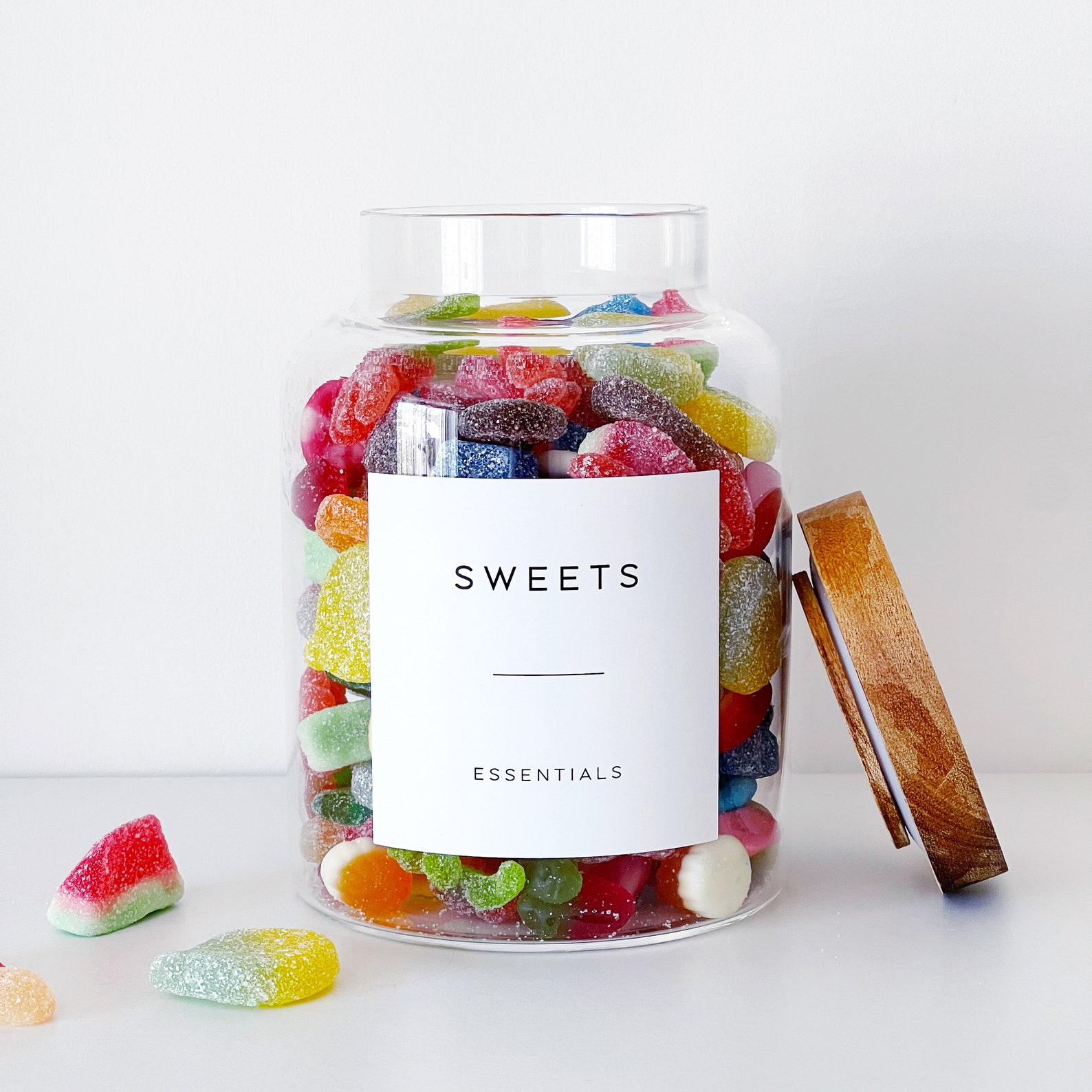 Sweet Treats Storage Jar With Waterproof Personalised Label - Choice of ...