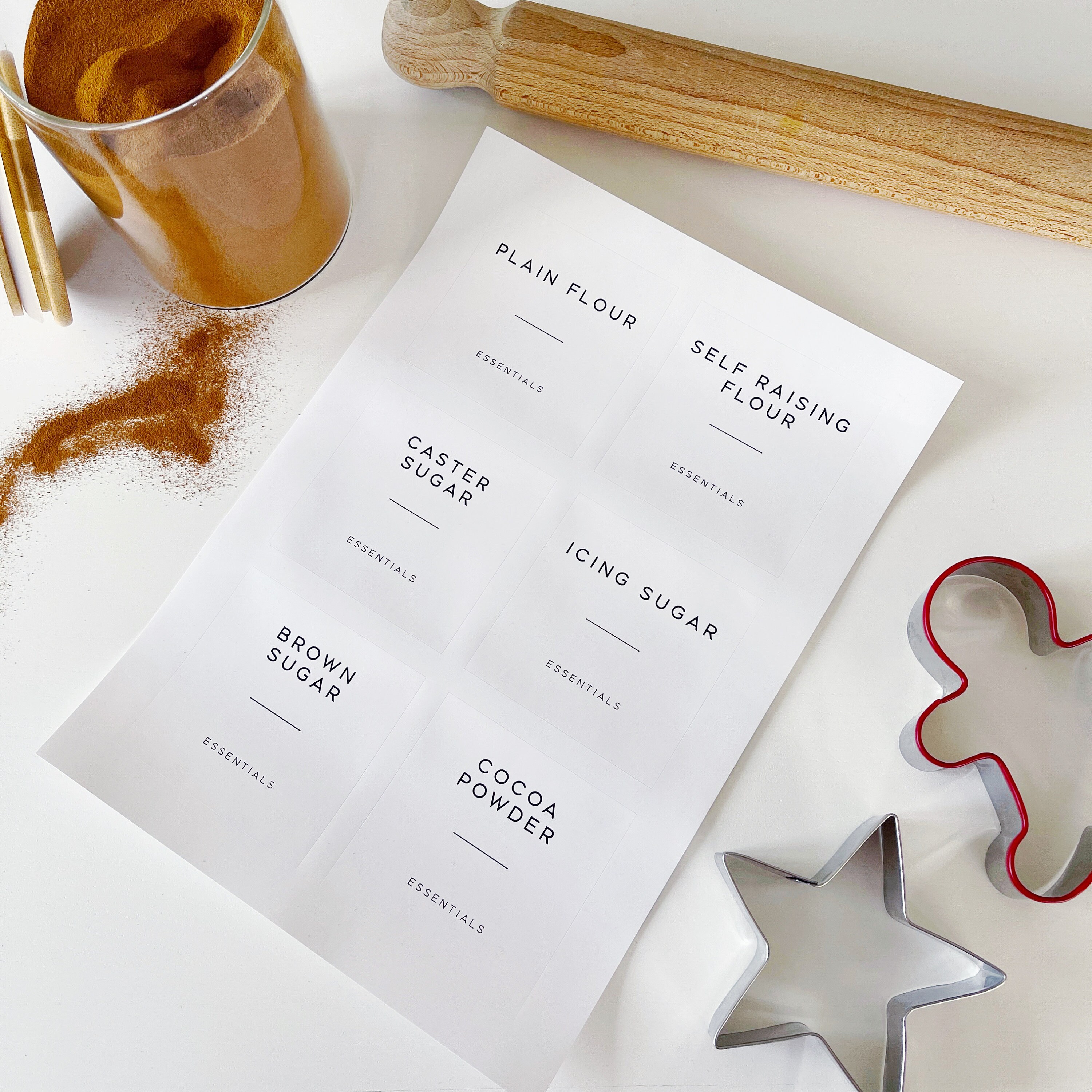 8cm X 8cm Square White Minimalist Custom Labels Waterproof | Etsy UK