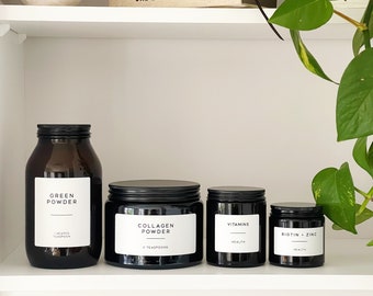 Extra Large Wide Mouth Glass Kitchen Storage Jar With White Waterproof ...