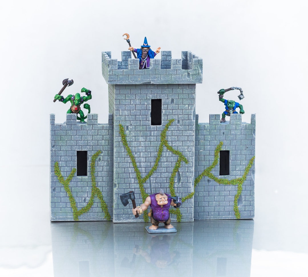 Modular RPG Medieval Castle Towers and Walls for Warhammer, Dungeons ...