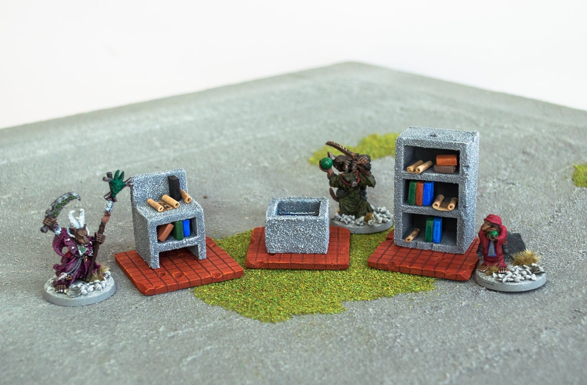 Dnd Furniture Warhammer Furniture RPG Set 28mm Tabletop - Etsy