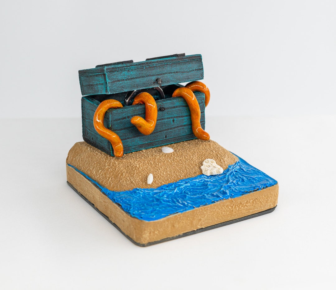 Tentacle Treasure Engagement Ring Box, Fantasy Ring Box, Geeky Wedding ...