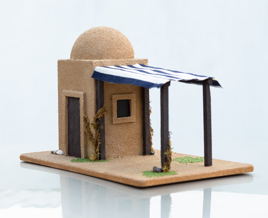 Nativity House of Bethlehem Canopy, Nativity Village Set, Christmas ...