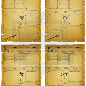 Heroquest Character Sheet, Printable Digital Download, Dungeon ...