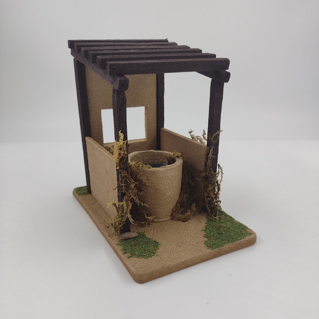 Nativity Style Well of Bethlehem, Nativity Village Set, Christmas ...