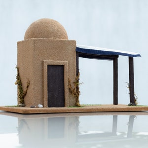 Nativity House of Bethlehem Canopy, Nativity Village Set, Christmas ...