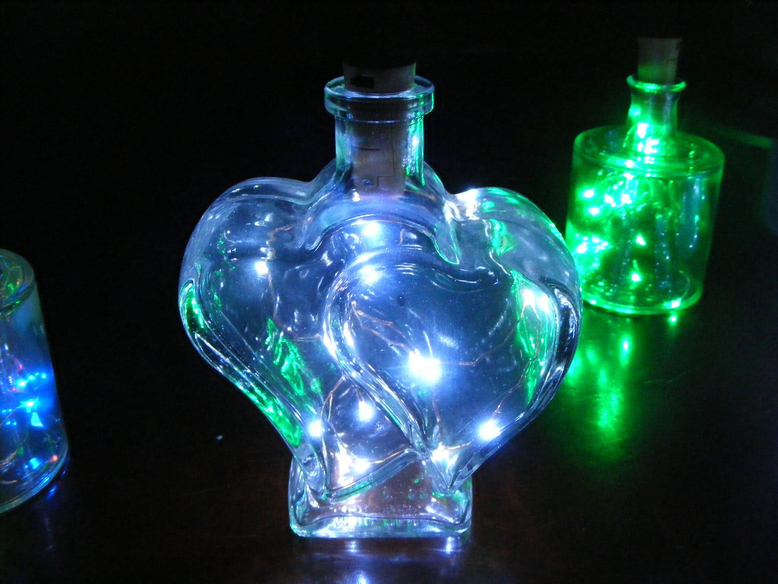Bottle With 20 LED Lights Multiple Option of Colours and Styles ...