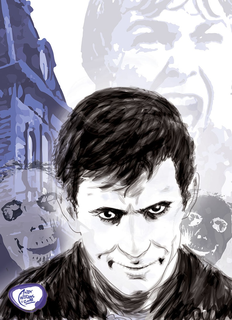 PSYCHO Norman Bates Limited Edition Art Print on High Quality Card - Etsy
