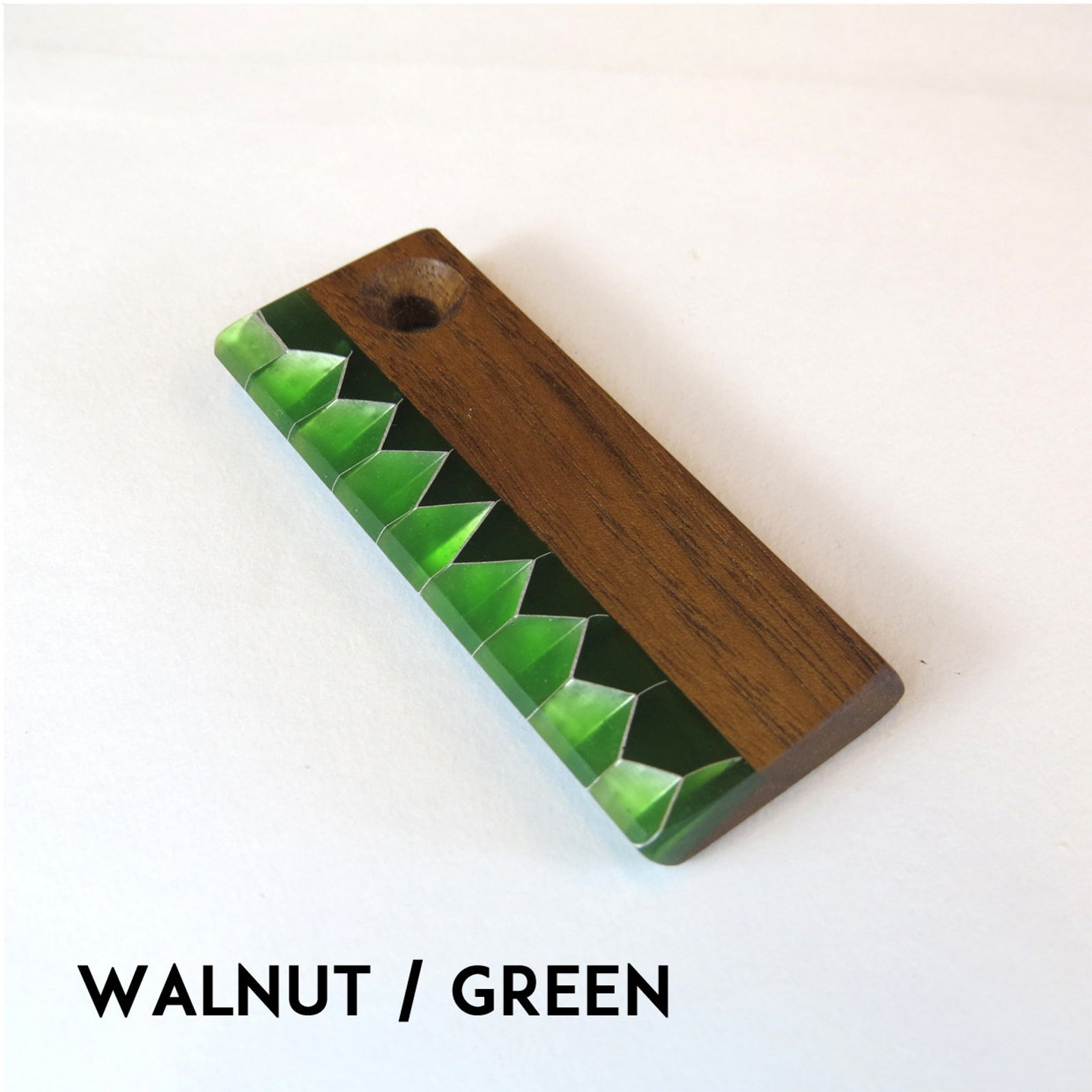 Unique Modern Honeycomb and Resin Wooden Keyrings in Oak or Walnut - Etsy