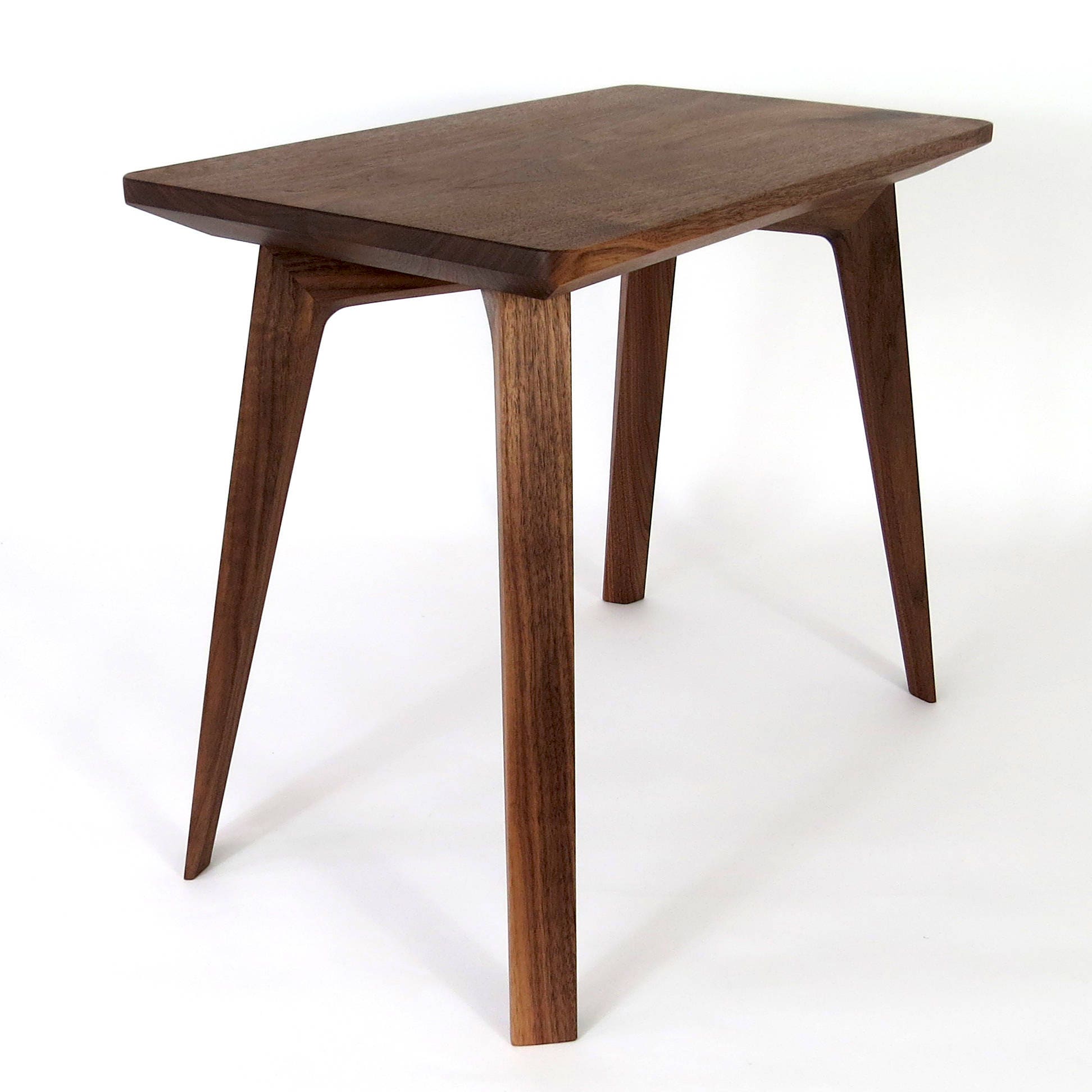 Solid Wood Mid-century Modern Side Table American Black Walnut ...