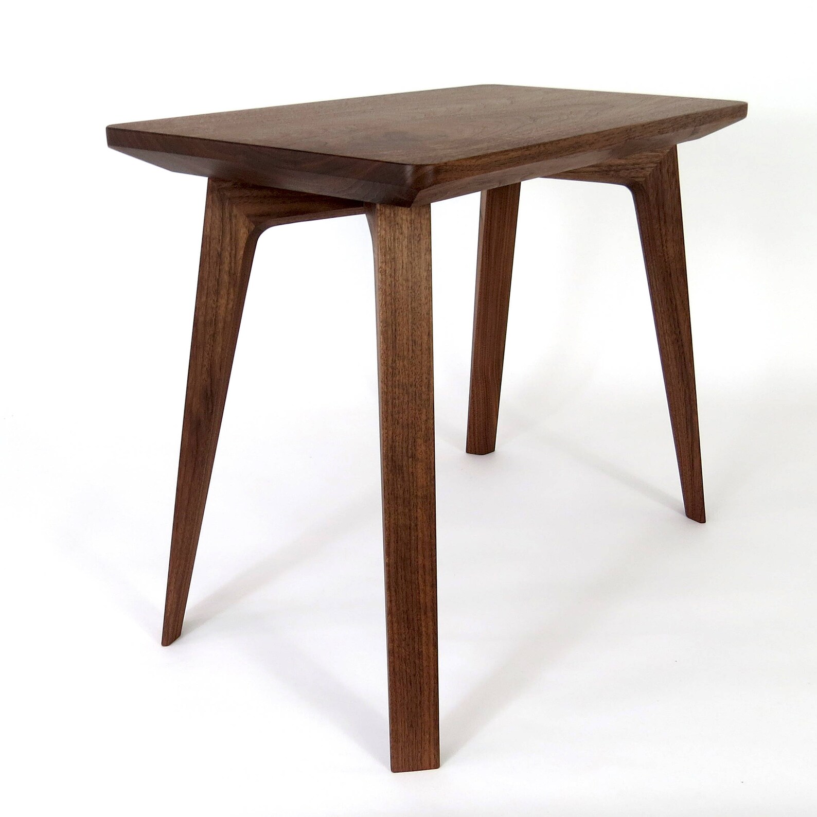Solid Wood Mid-century Modern Side Table American Black Walnut ...