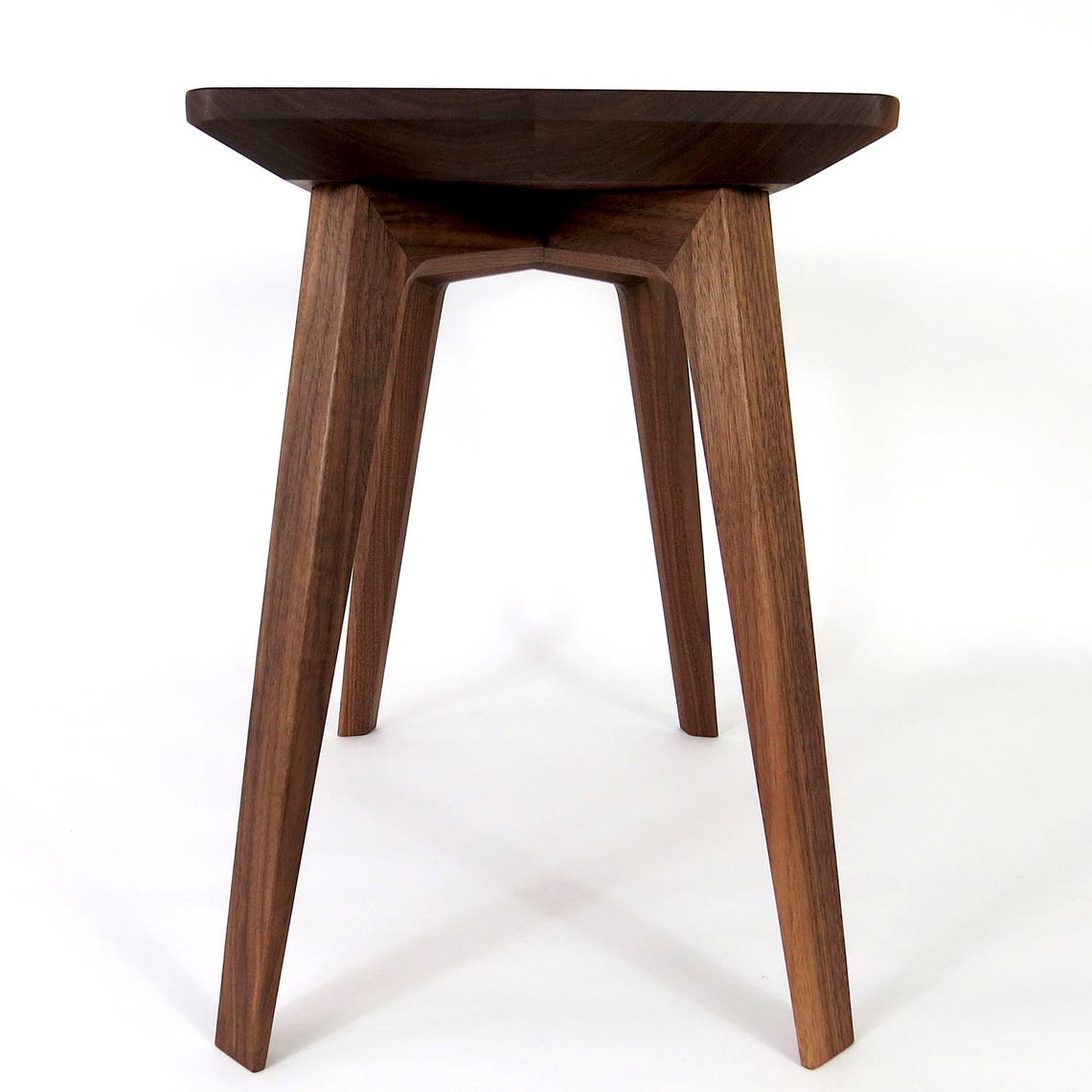 Solid Wood Mid-century Modern Side Table American Black Walnut ...