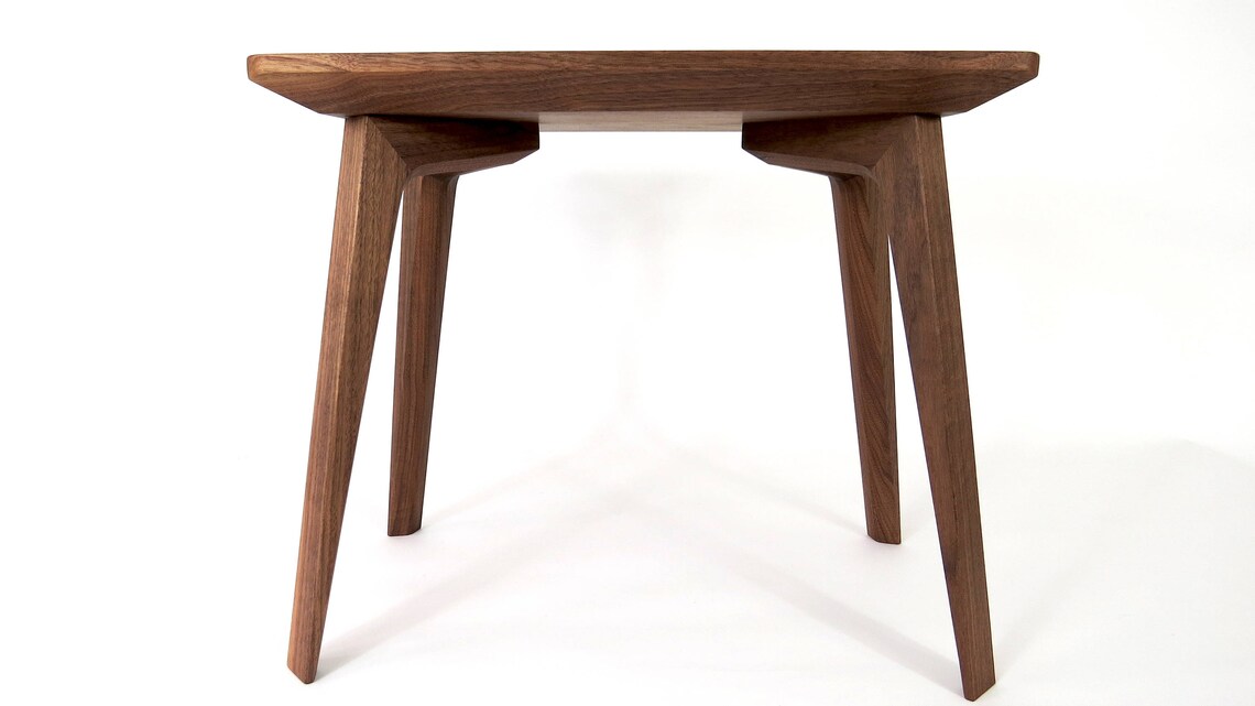 Solid Wood Mid-century Modern Side Table American Black Walnut ...