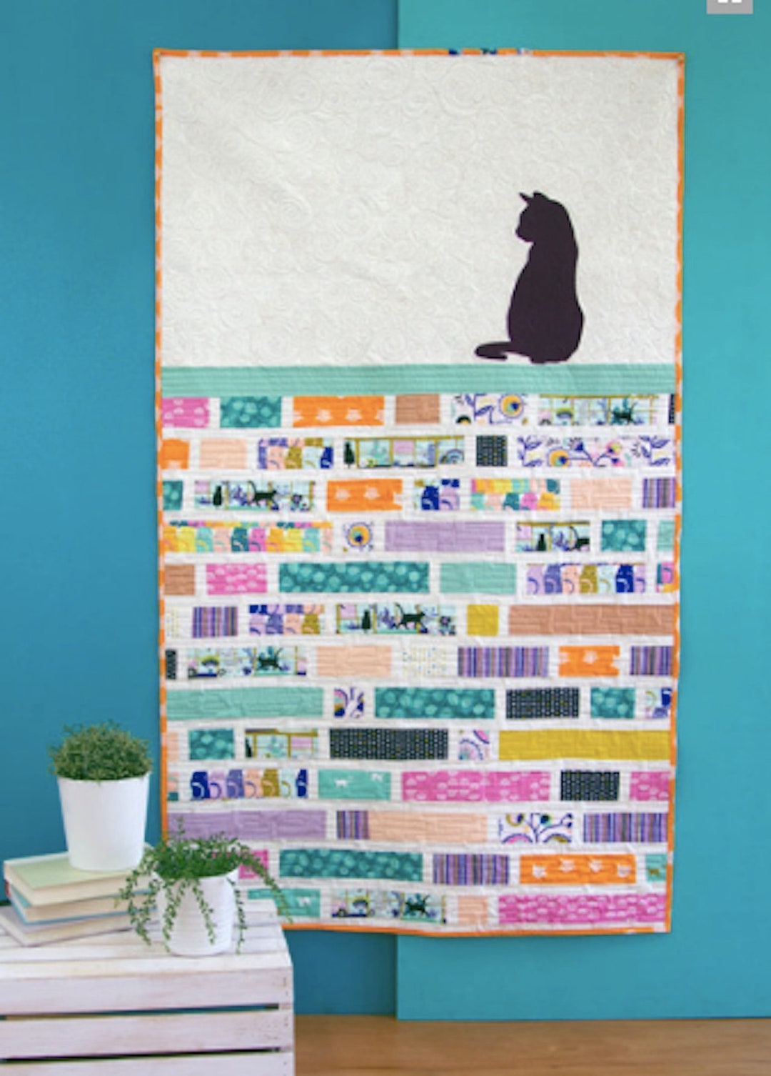 Oh Meow Quilt Kit, Art Gallery, Jessica Swift, 36 51 or 91.4 X 129.5 Cm ...