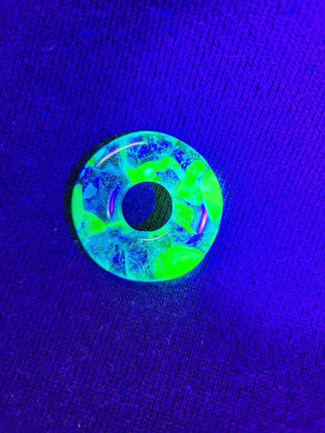 Blue Uranium Glass Pendant, Handmade Uranium Glass Jewelry, Gift for ...