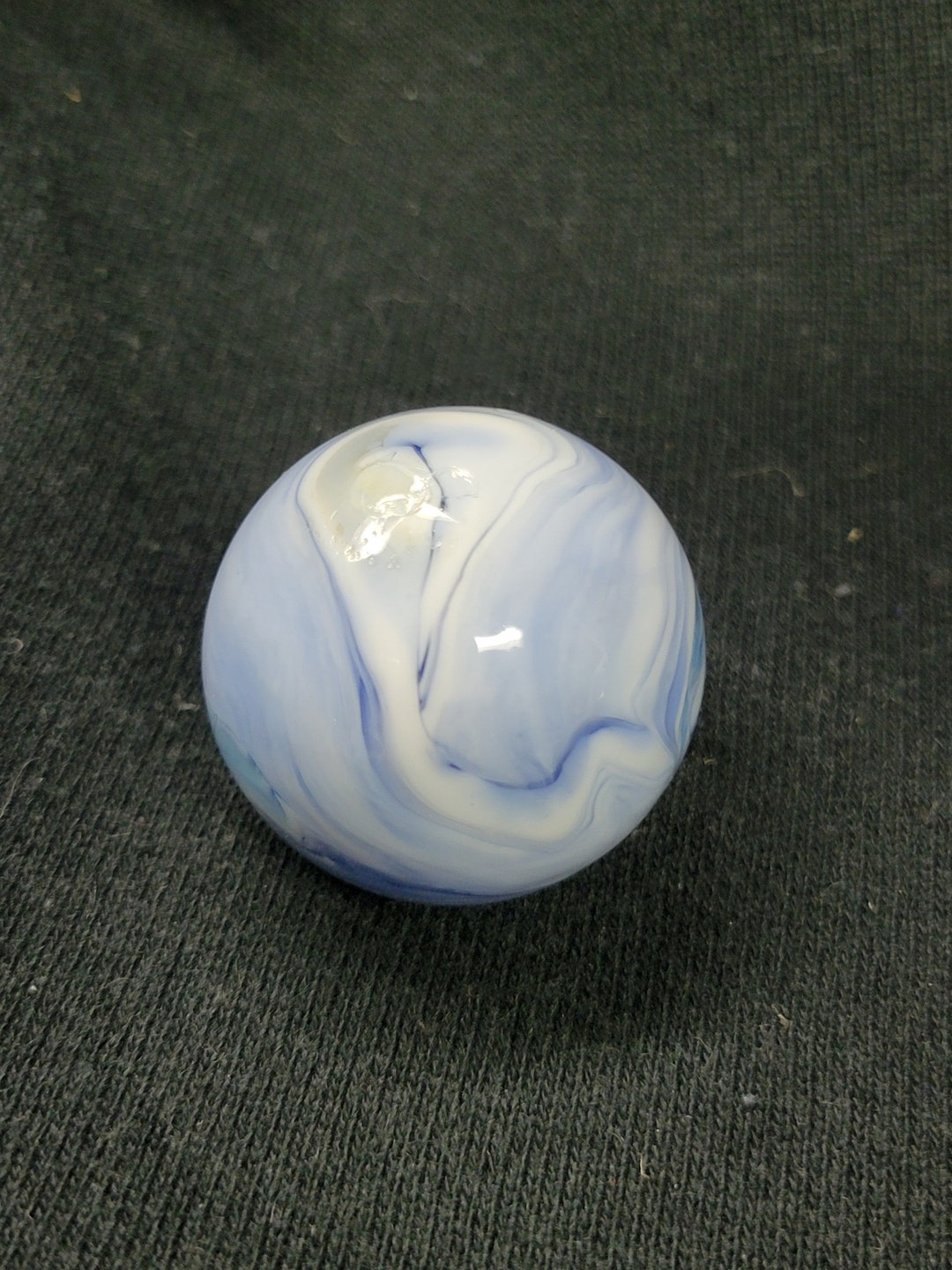 Handmade Glass Marble, Blue Glass Marble, Unique Glass Marble - Etsy