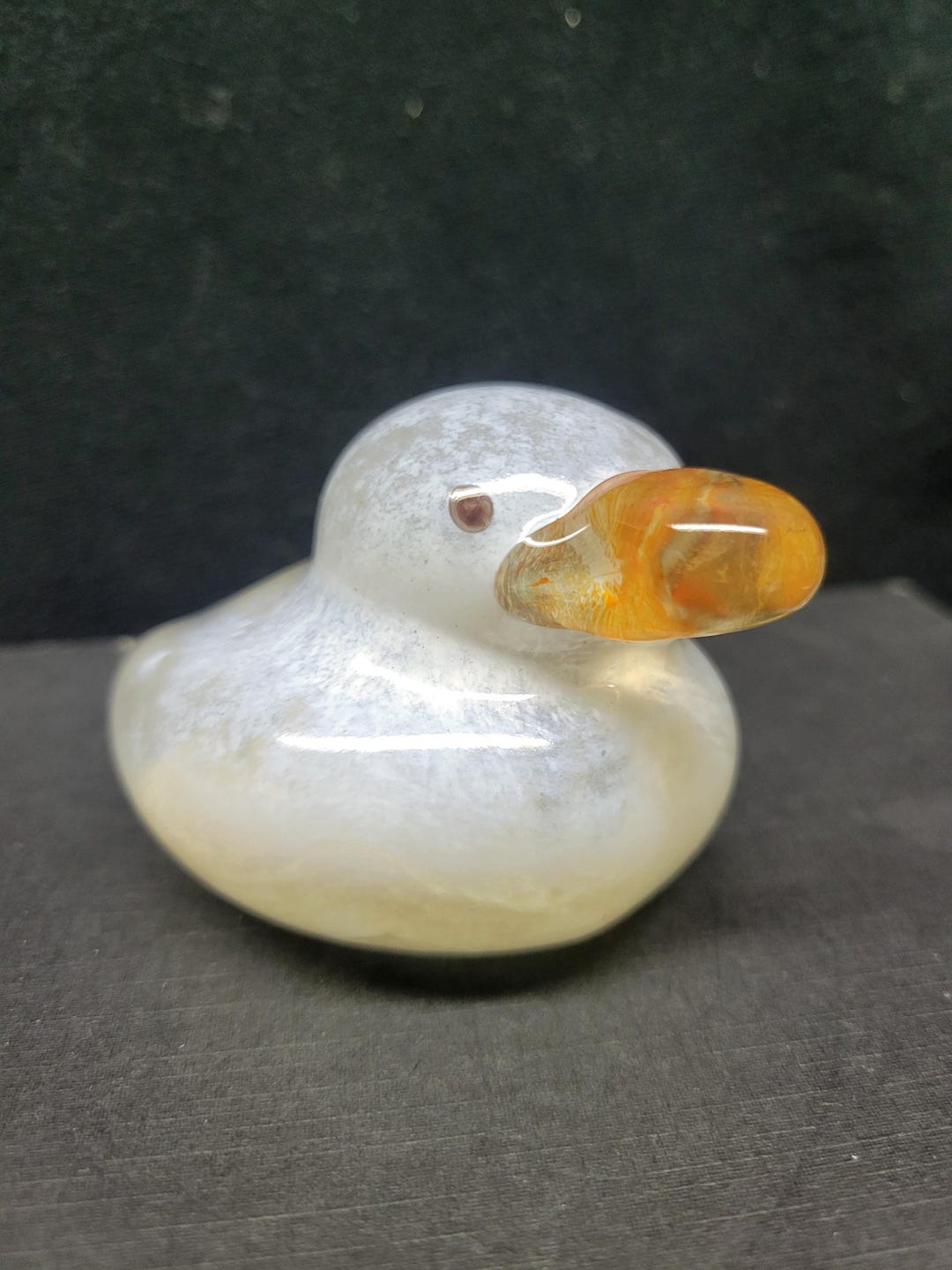 Handmade Glass Duck, Art Glass Duck Sculpture, Gift for Duck Lover ...