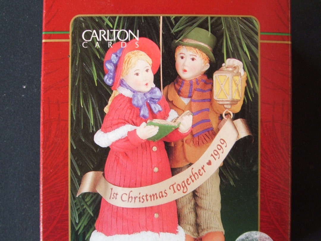 1999 Carlton Cards Heirloom Collection - "first Chirstmas Together" #2 ...
