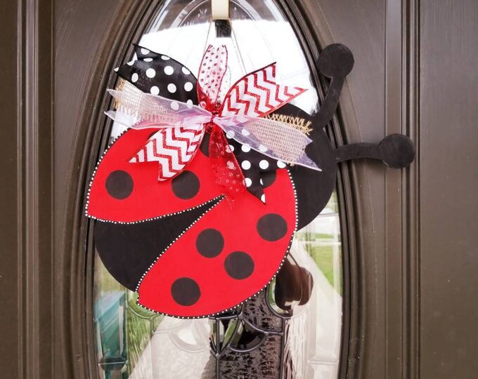 Custom Ladybug Door Hanger - Etsy