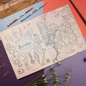 Revelio HP Coloring Book - Etsy