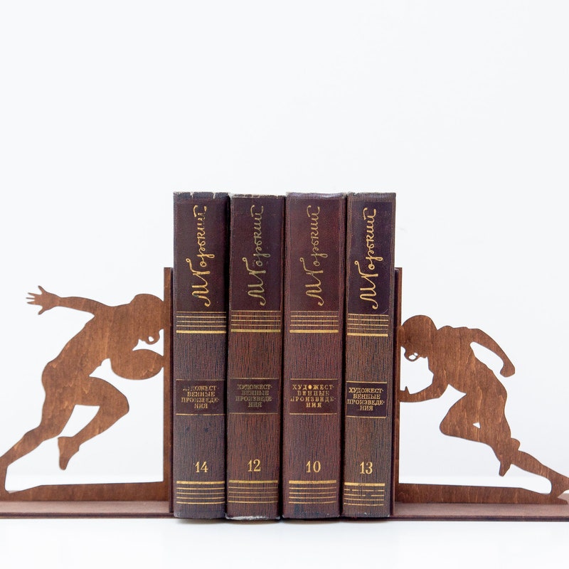 Football Player Bookends - Etsy