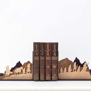 The Lord of the Rings Bookends, Tolkien Bookends, the Hobbit Decor ...