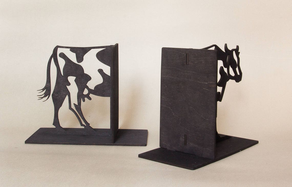 Cow Handmade Bookends. Nursery Decor. First Birthday Gift. - Etsy
