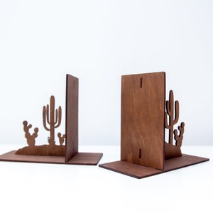 Cactus Bookends, Desert Decor, Texas Bookends, Cactus Home Decor ...