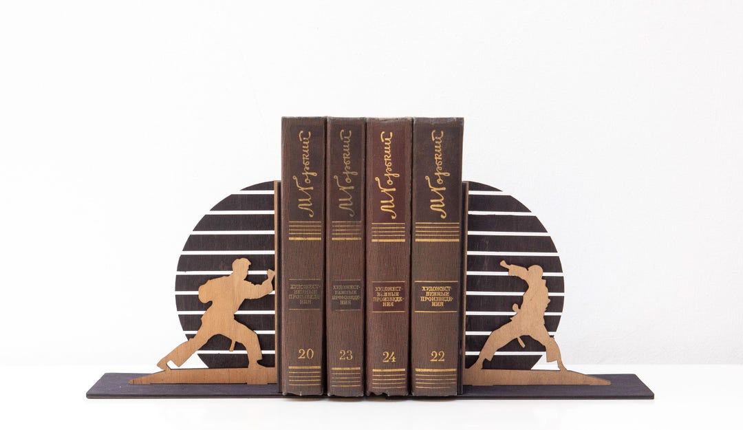 Karate Bookends, Combat Sport Shelf Decorations, Martial Arts Bookends ...