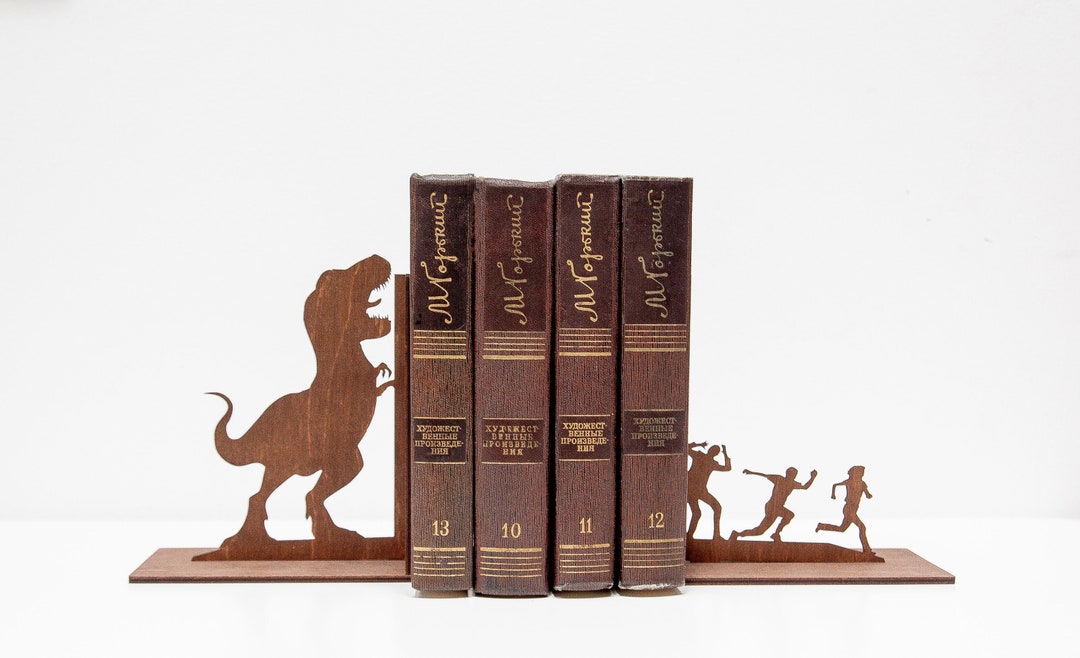 Dinosaur Bookends, Nursery Bookends, Room Decor, Trex Bookends, Kids ...