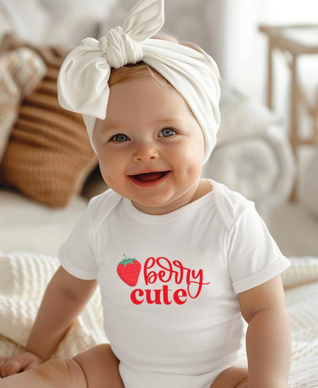 Berry Cute Baby Bodysuit-strawberry Theme Baby Shower-strawberry ...
