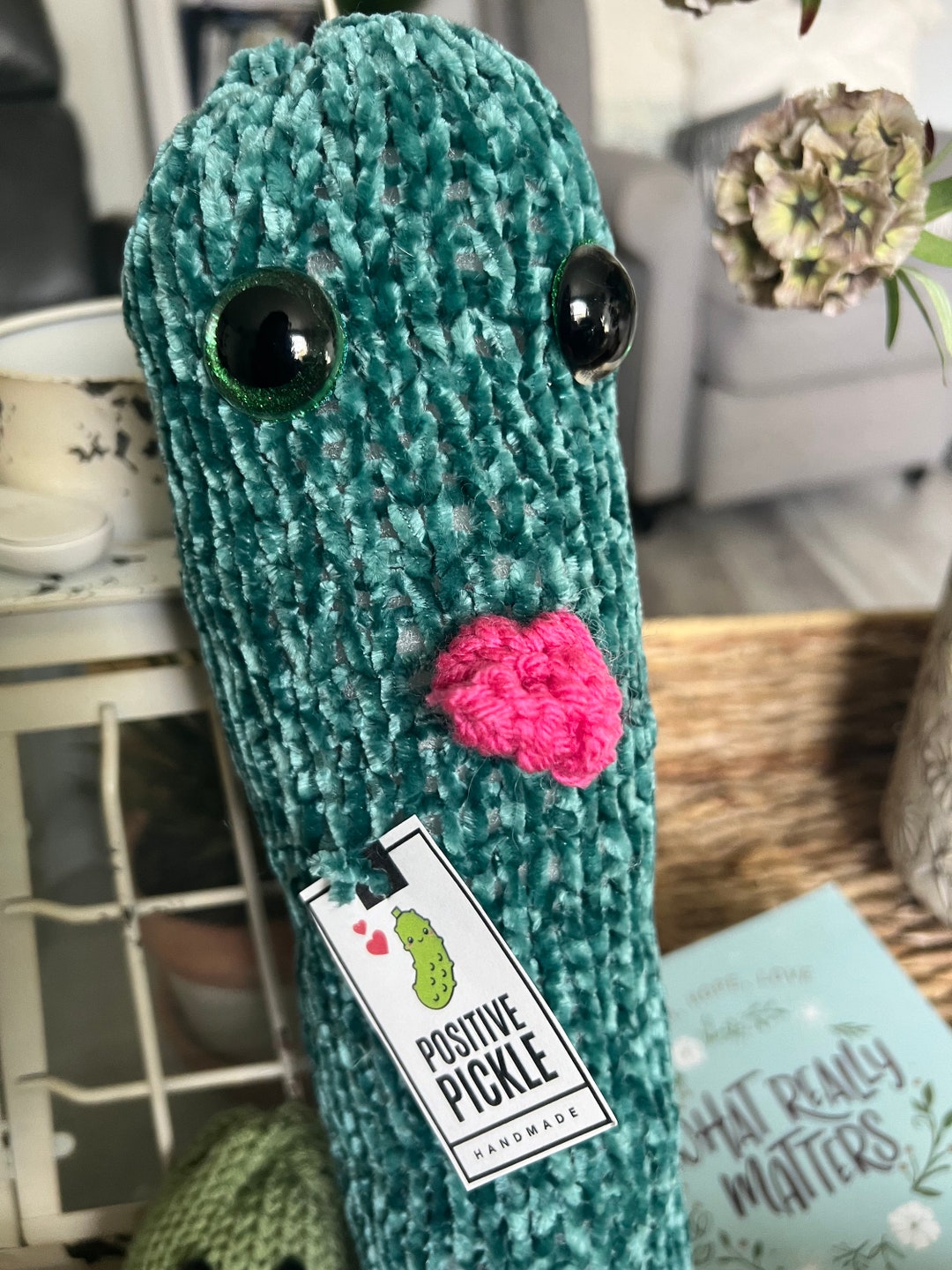Positive Pickle Pickle Knit Toy Emotional Support Puckle - Etsy