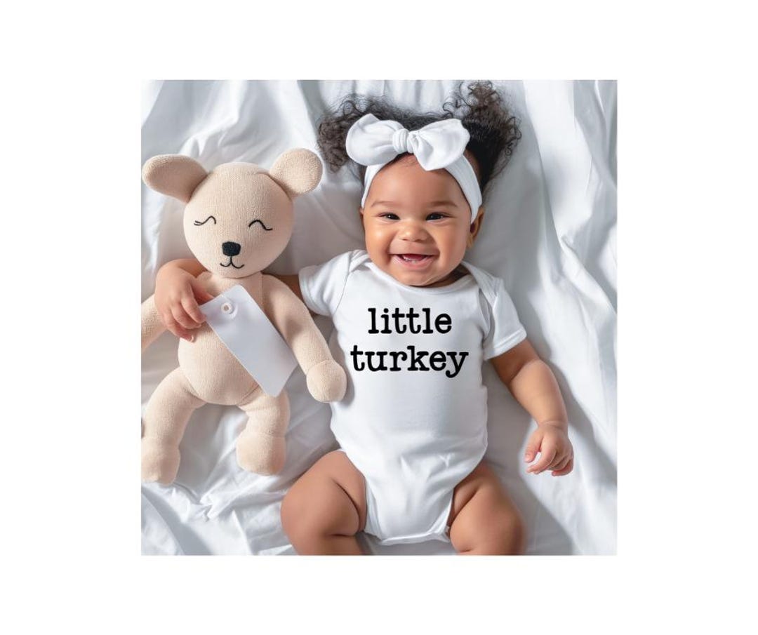 Thanksgiving Baby Romper-little Turkey Baby Bodysuit-first Thanksgiving ...
