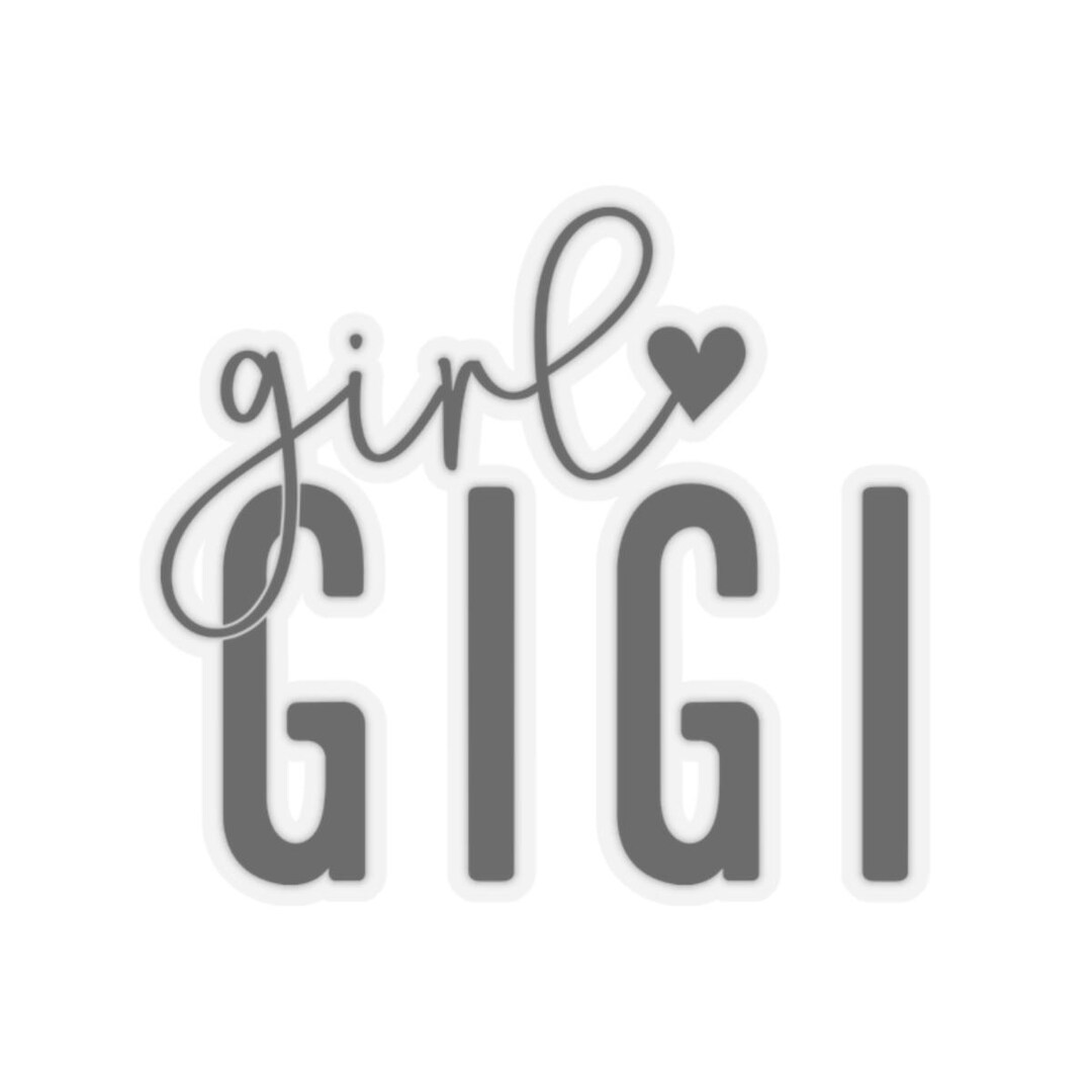 Girl Gigi Kiss-cut Stickers, Fun Stick-on Decals, Cute Girl Sticker ...