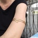 Brass Upper Arm Cuff Double Triangle - Etsy
